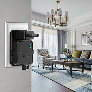 Outlet Wall Mount for Blink Sync Module 2, Mount Bracket Holder for Bink Ourdoor Indoor Camera Security with No Messy Easy to Move (Black)