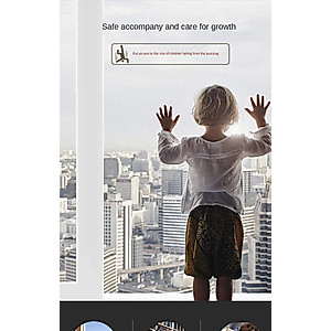 QWEQWE Sliding Door Lock for Child Safety - Baby Proof Doors & Closets. Childproof Your Home with No Screws or Drills,Child Safety Window Stopper(Set of 2, White)