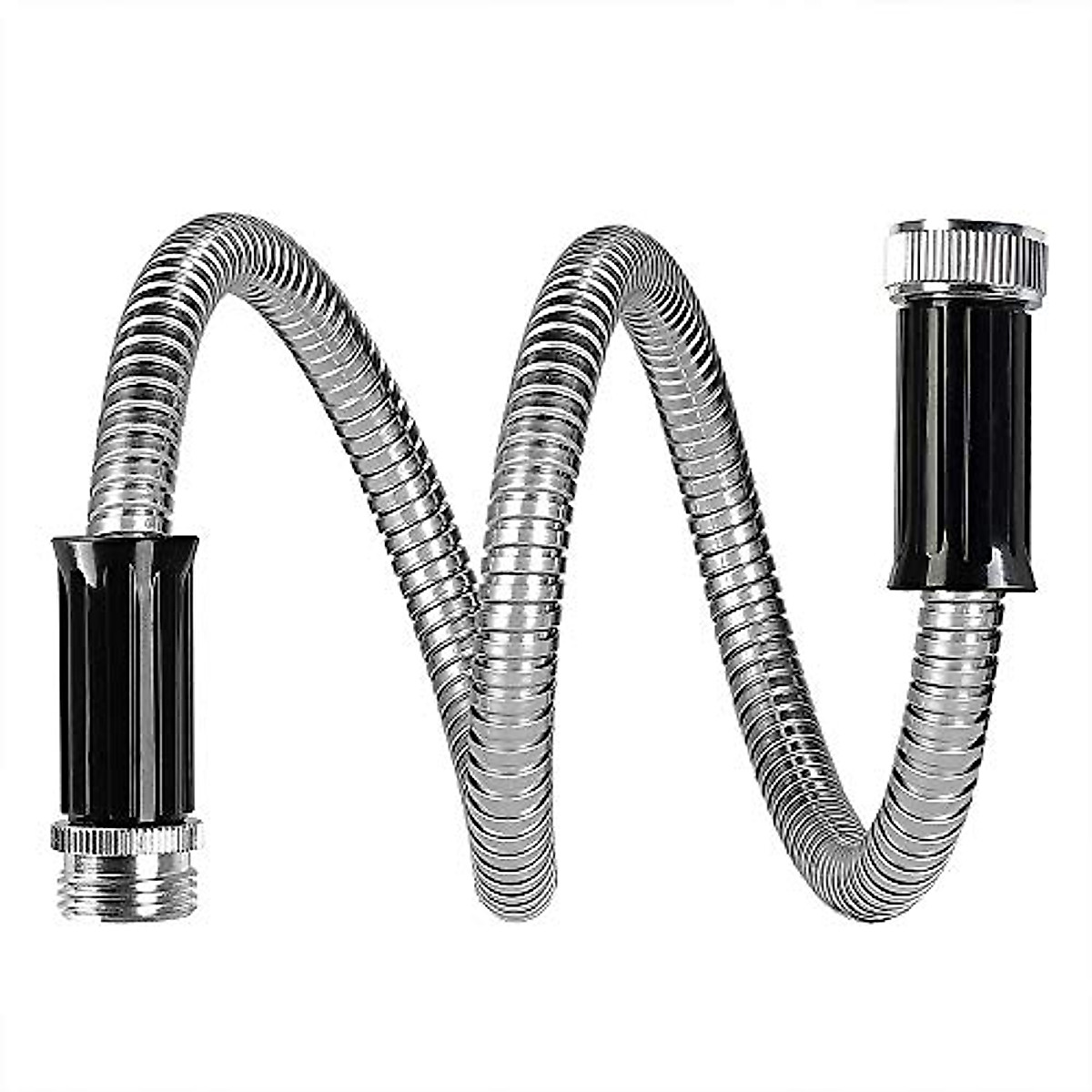 BEAULIFE Metal Short Garden Hose 3ft Connectors, Drainage Hose for Dehumidifier Small Water Hose Extension High Pressure Bib Reel Extender, Drinking Water Hose for RV Outdoor