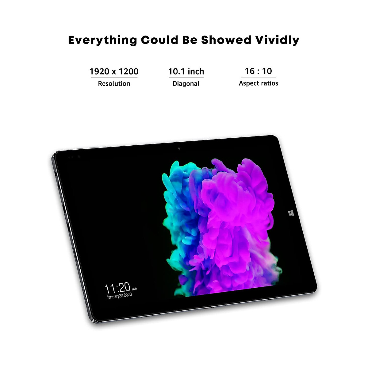 CHUWI Hi10 X Tablet PC, 10.1" Touchscreen 1920x1200P (6GB RAM 128GB Storage) Intel N4120 Processor, 2-in-1 Convertible, 5MP and 2MP Cameras, Windows 10