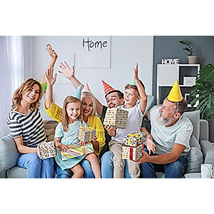 RiukRaiu Birthday Wrapping Paper for Kids Boys Girls - Gift Wrapping Paper with Rainbow, Music Party - Suitable For Birthday, Baby Shower, Party, Holiday - Pack Of 8 Sheets 20 x 29 Inch, Folded Flat