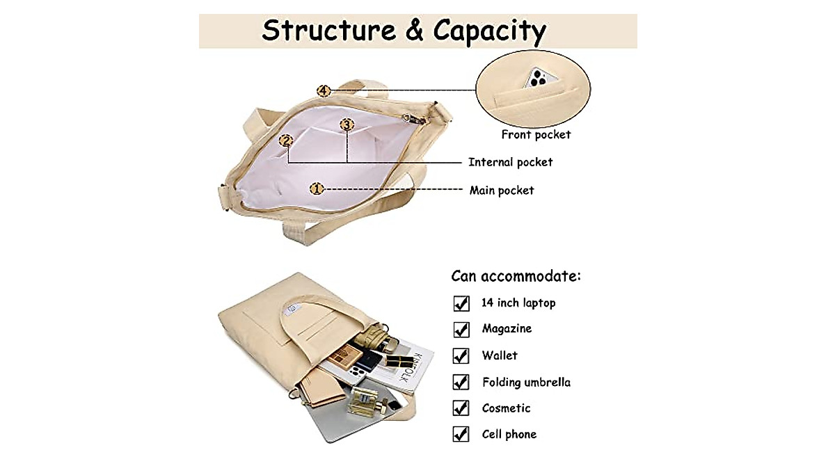 Stylish Makukke Corduroy Totes Bag for Women