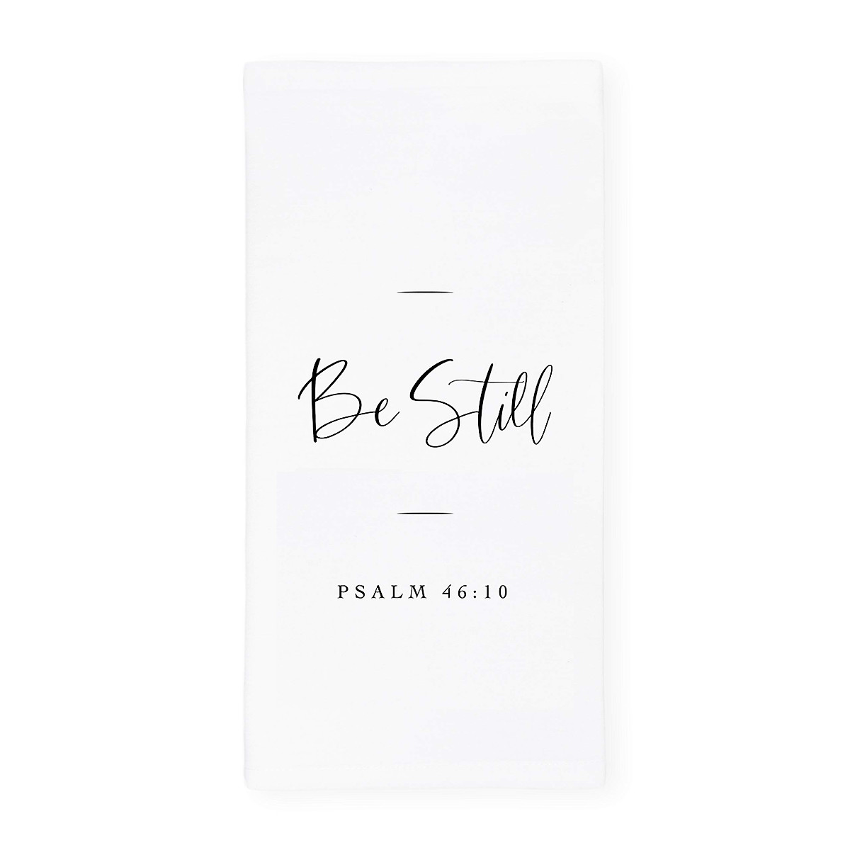 The Cotton & Canvas Co. Be Still, Psalm 46:10 Scripture, Bible, Religious, Soft and Absorbent Tea Towel, Flour Sack Towel and Dish Cloth