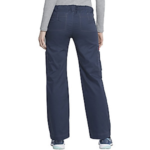 Dickies Women's GenFlex Cargo Scrubs Pant, D-Navy, Large