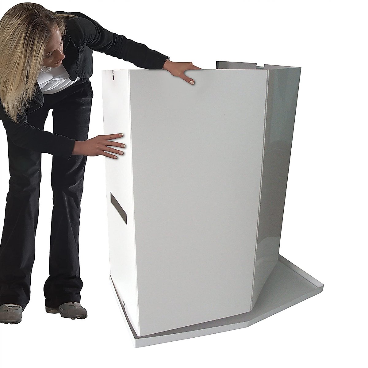 Portable Counter Display with Header, Counter, Black Color Bag,22x28