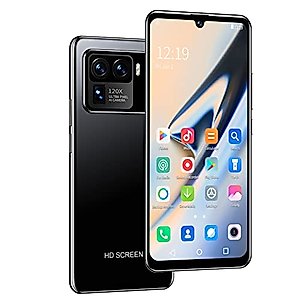 SHYEKYO Full Screen Phone, 3000mAh 110-240V 6.1in Unlocked Cell Phone with USB Cable for Listen to Music(#1)