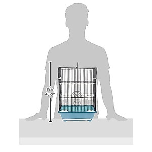 Prevue Pet Products SP50021 Slate Bird Cage, Small, Blue