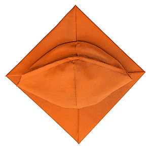 Herrenbek Matte Adult Graduation Cap with 2024 2025 Tassel Unisex Adjustable Graduation Cap Orange