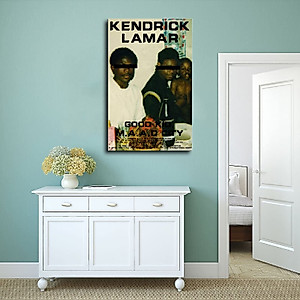 Kendrick Lamar Poster Good Kid, M.A.A.D City Album Cover Posters Canvas Poster Bedroom Decor Sports Landscape Office Room Decor Gift Unframe: 12x18inch(30x45cm)