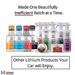 Lithium Seal and Squeal Paint Sealant/Polish - Incredible Shine and Lasting Protection - Curable Amino Functional Polymers Fused with Si02 Ceramic Nano Technology -Lasts for up to 12 Months (16 oz)