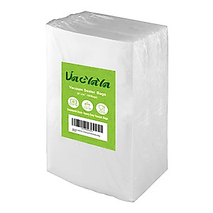 VacYaYa 100 Pint 6 x 10 Inch Freezer Food Vacuum Sealer Storage Bags Size,Vac Seal a Meal Bags with BPA Free and Heavy Duty Sous Vide Vaccume Safe PreCut Bag