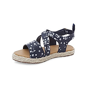 OshKosh B'Gosh girls Os22g04b Sandal, Navy, 5 Toddler US