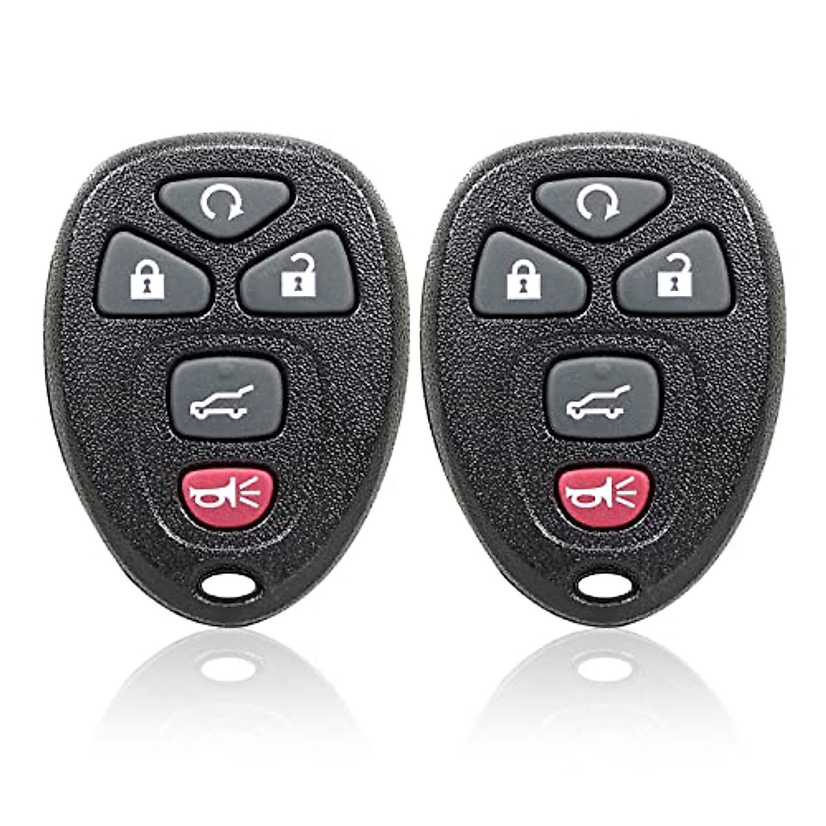 CAUORMOTE Keyless Entry Remote Car Key Fob for Chevy Tahoe Traverse Suburban/GMC Acadia Yukon/Buick Enclave/Saturn Outlook(15913415, OUC60270, OUC60221), Set of 2