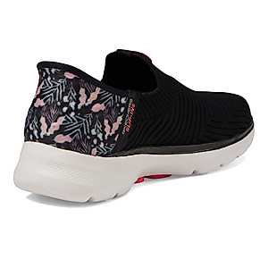 Skechers Go Walk 6 Tropical Bay Hands Free Slip-Ins Black/Pink 9 B (M)