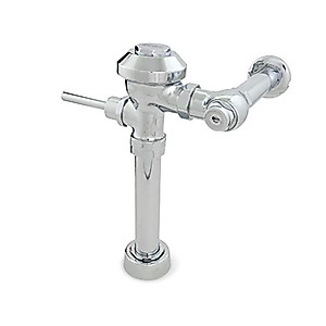 Zurn Z6000-YB-YC Aquaflush Exposed Manual Diaphragm Flush Valve with 3.5 GPF, Sweat Solder Kit, Cast Wall Flange in Chrome