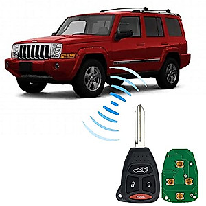 Keyless Entry Remote Car Key Fob Replacement for Chrysler 300 05-2007/ Aspen 07-09/ Durango 07-2009/ Dodge Charger 06-2007/ Jeep Commander 06-2007/ Grand Cherokee 05-07 KOBDT04A OHT692427AA (2 Pack)
