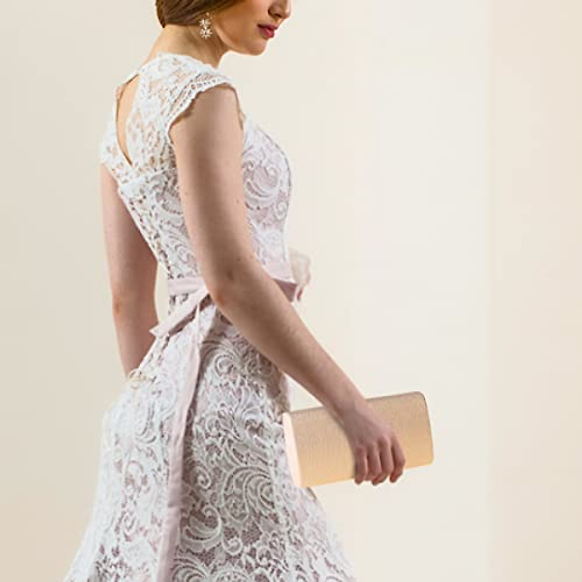 PS PETITE SIMONE Evening Bag Rhinestone Silver Clutch Glitter Gold Clutch Purses for Women Evening Formal Wedding Party