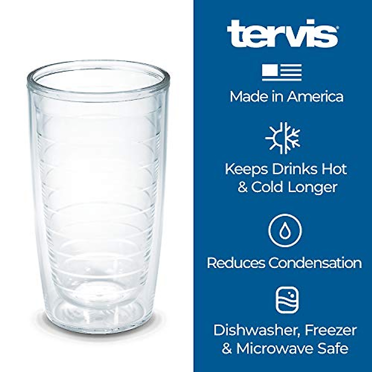Tervis Palm Tree & Hammock Scene Insulated Tumbler, 1 Count (Pack of 1), Navy Lid