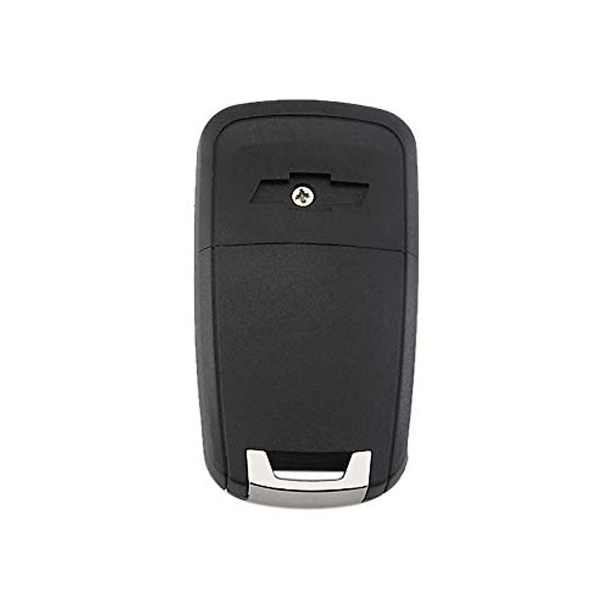 Dewangli Replacement Flip Folding Key Fob Case Cover fit for 2010 2011 2012 2013 2014 Chevy Chevrolet Camaro Cruze Malibu Equinox Sonic Impala Remote Key Fob Shell OHT01060512 (3 Button) (3 Button)