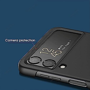 HANASE Solid Phone Case for Samsung Galaxy Z Flip 4 ZFlip4 Flip4 Case Ultra Slim Thin Cover Protector Case Folding Case,Z5,for Z Flip 4