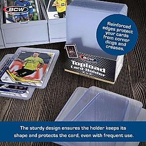 BCW 3x4 Topload Card Holder - Premium 20PT Thickness | 2 Pack (50 Total) | Quality Rigid PVC Protector for Standard Size Trading Cards | Card Holders for Sports Cards, MTG, Pokemon, and More