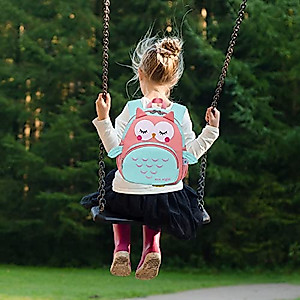 SUN EIGHT Toddler Backpack for Girls Kids Backpack Cute 3D Cartoon School Bag for Baby Girl Boy 1-5 Years（Owl