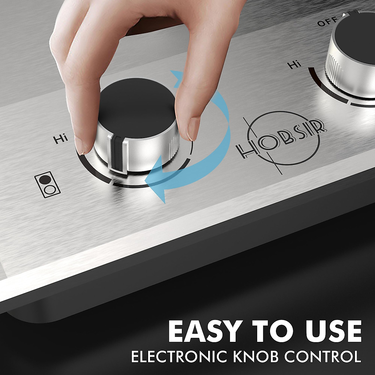 2 Burner Electric Cooktop 110v, Plug in Stainless Steel Electric Stove Top 12 inch Knob Control Countertop & Built-in Radiant Electric Stove with Residual Heat Indicator, Over-Temperature Protection