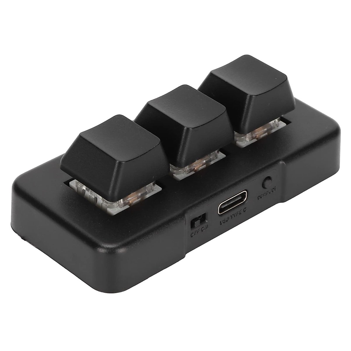 Zyyini Mechanical Keyboard, USB Mini 3 Keys Keyboard RGB Mechanical Gaming Keyboard, Wired//BT 3 Mode Connector, HID Programming Macro for Dos,for Windows,for Android
