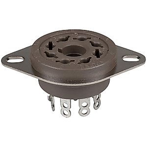 Parts Express 8-Pin Vacuum Tube Socket Belton Micalex Chassis Mount