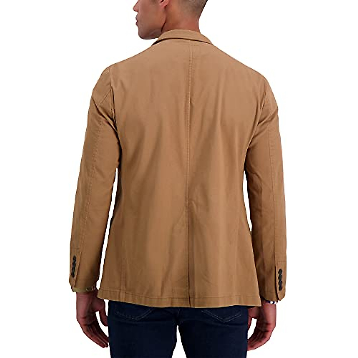 Haggar Men's Smart Wash Performance Blazer & Jackets, Toast, 48-50-R US