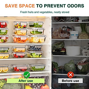 Glotoch 10 Pack Glass Food Storage Containers with Lids Reusable, Ultra Thick Borosilicate Glass Containers for Meal Prep/Lunch, Dishwasher/Microwave/Oven/Freezer Safe, Grey