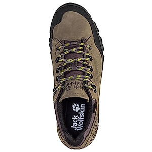 Jack Wolfskin Men's Rebellion Texapore Low M Hiking Shoe, Khaki/Phantom, 8