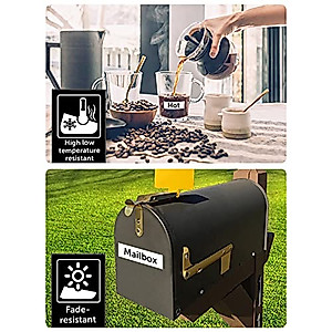 M231 Label Tape Replacement for Brother M-231 M-K231 MK231 , 0.47 Inch x 26.2 Feet, Used in PT-M95 PT-90 PT-80 PT-70BM PT-70SR PT-70 PT-65 Marker, Black on White, 4P-Black White