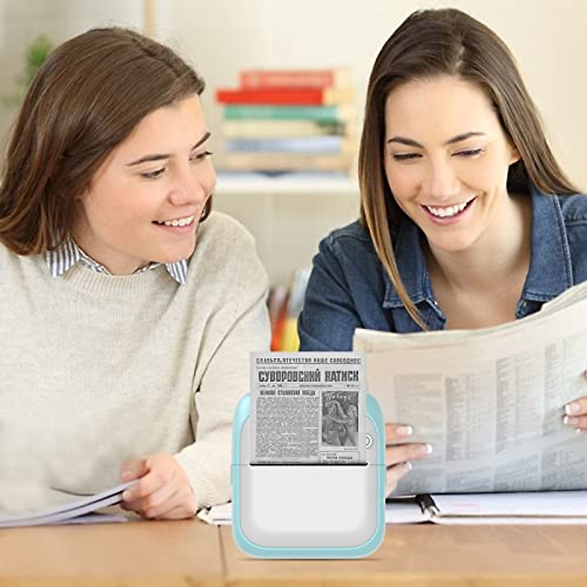 Mini Printe-r Portable,Pocket Thermal Printe-r,Bluetooth Wireless Smart Printe-r for Photo Picture Office Receipt,Label Note,Inkless Printing with iOS & Android