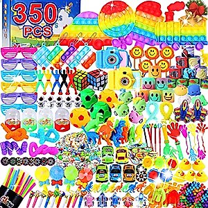 350 PCS Party Favors Toys for Kids, Easter Basket Stuffers, Fidget Toys Pack, Treasure Box toys for Classroom, Stocking Stuffers, Carnival Prizes, Goodie Bag Stuffers, Birthday Gift Bulk Toys for Boys and Girls