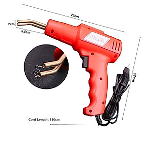 100W Plastic Welder Kit Plastic Bumper Repair Kit with 200 Staples for Plastic Repair Bumper Repair