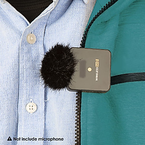 YOUSHARES 2PCS Wind Muff for Rode Wireless Go 2 Dual Channel Wireless System, Pop Filter Designed for Rode Wireless Go II - Rode Go 2 Mic Accessories