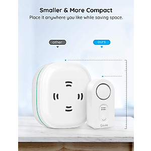 Govee Water Detectors, 100dB Adjustable Audio Alarm Sensor, Sensitive Leak and Drip Alert, for Kitchen Bathroom Basement (Battery Included)