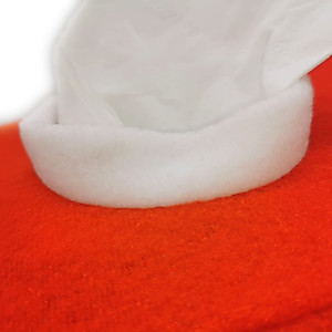 ZARSIO Tissue Box Cover Rectangular Santa Tissue Holder Paper Towel Holder Christmas Decorations(Santa Claus Belt)