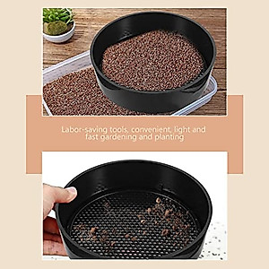 YARNOW 3 Sets Soil Sieve Set Mesh Sifting Pan Soil Sand Sieve Fine Mesh Strainer Gardening Tool Riddle Soil Sifter for Sand Rock Compost