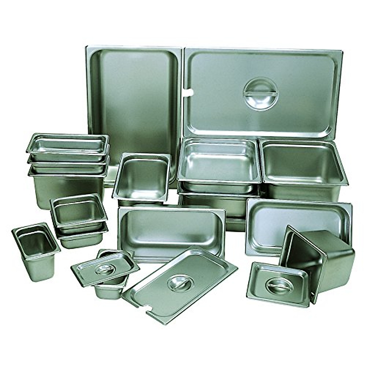 Update International (SPH-504) Half-Size, Anti-Jam Steam Table Pan, 4" Deep