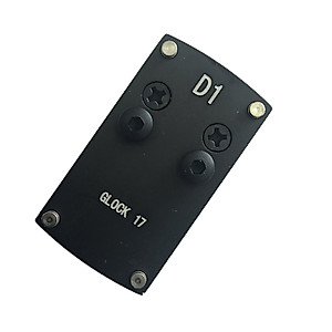 ADE Bertrillium RD3-013 Red Dot+Rear Sight Optic Mounting Plate/Adapter for All GLOCK (Non-MOS,Non-Aftermarket Slide) Standard models,Canik TP9SF and Taurus GX4,G3C&G3 with factory steel sights pistol