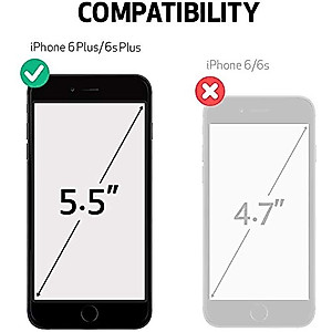 AICase iPhone 6/6S Plus Heavy Duty Case - Built-in Screen Protector, 4-in-1 Rugged Shockproof Cover (Pink/Purple)