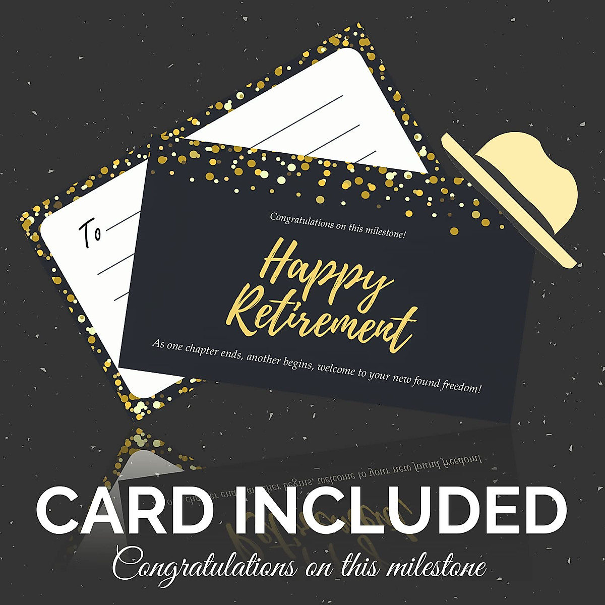 Onebttl Retirement Gifts for Women & Men, I Don't Give a Sip I'm Retired Whiskey Glass 8.5 oz (250 ml), Retired Gifts for Dad, Mom, Grandpa, Grandma, Teacher, Boss, Whiskey Retirement Gifts