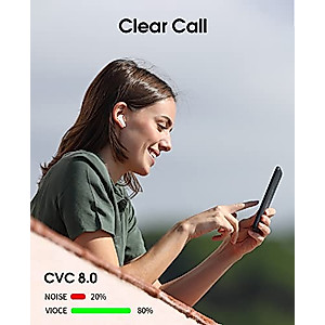 aowoka Bluetooth Headphones, Wireless Earbuds Bluetoth 5.2 with ENC Clear Call, 32H Playtime with Changing, IPX7 Waterproof, Stereo Sound Bluetooth Earbuds, Portable for Work/Study/Travel