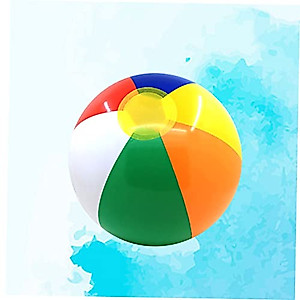 ibasenice 6 Pcs Summer Toys for Kids Inflatable Toy Water Pool for Kids Water Balls Beach Inflatables Beach Ball Inflatable Beach Ball Inflatable Ball Rainbow Ball Kids Ball Water Child