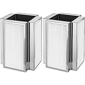 50 Replacement Filter H13 True HEPA Compatible with Purifier 3 in 1 Filter Contains Pre-Filter, H13 True HEPA and Activated Carbon Filter, 2 Pack