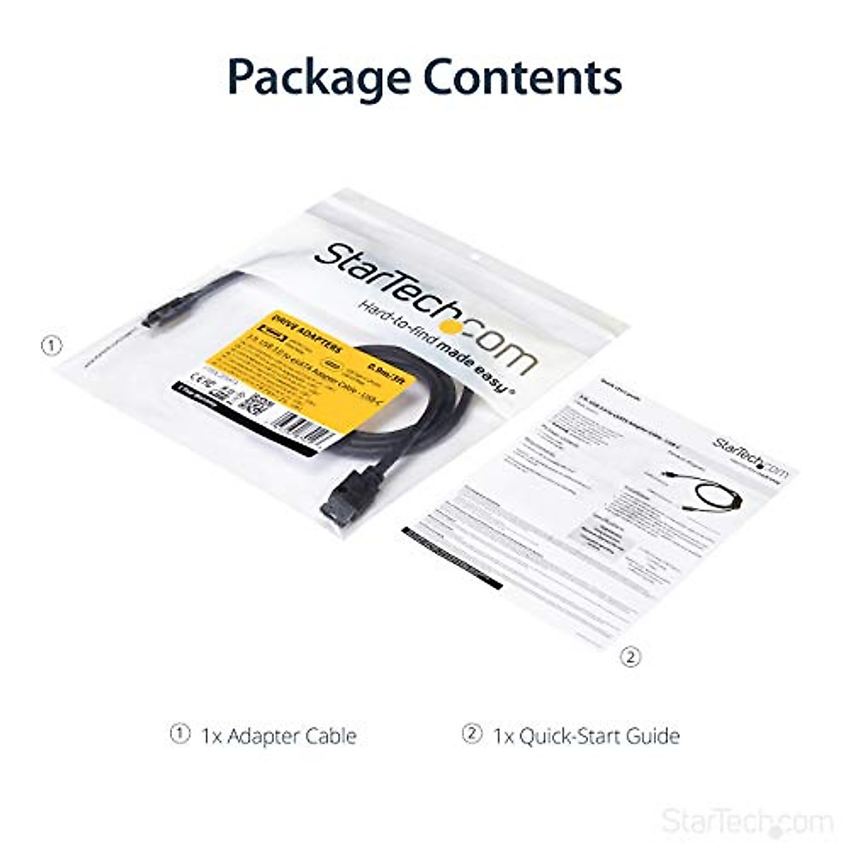 StarTech.com USB C to eSATA Cable - 3 ft / 1m - 5Gbp - for HDD/SSD/ODD - External Hard Drive Adapter - USB 3.0 to eSATA Converter (USB3C2ESAT3)