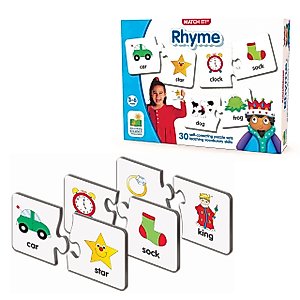 The Learning Journey: Match It! - Rhyme - Rhyming Puzzle Game for Kids Ages 3-5, Learn to Read With Preschool Learning Materials and Learning Games - Educational Award Winning Toys