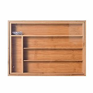 Copco Flatware Expandable Bamboo Drawer Organizer